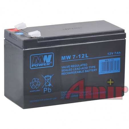 Akumulator MW Power - 12V 7Ah MW 7-12L